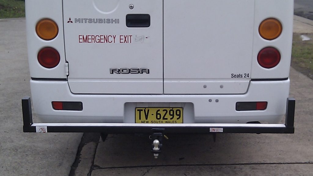 Mitsubishi Rosa Bus (No Vertical Exhaust Stack) Rear Protector (05/08 ...